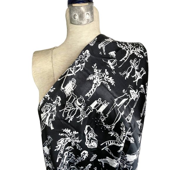 Vintage | Other | Vintage Hamil Group Fabric 84872 Black White Mod Line ...